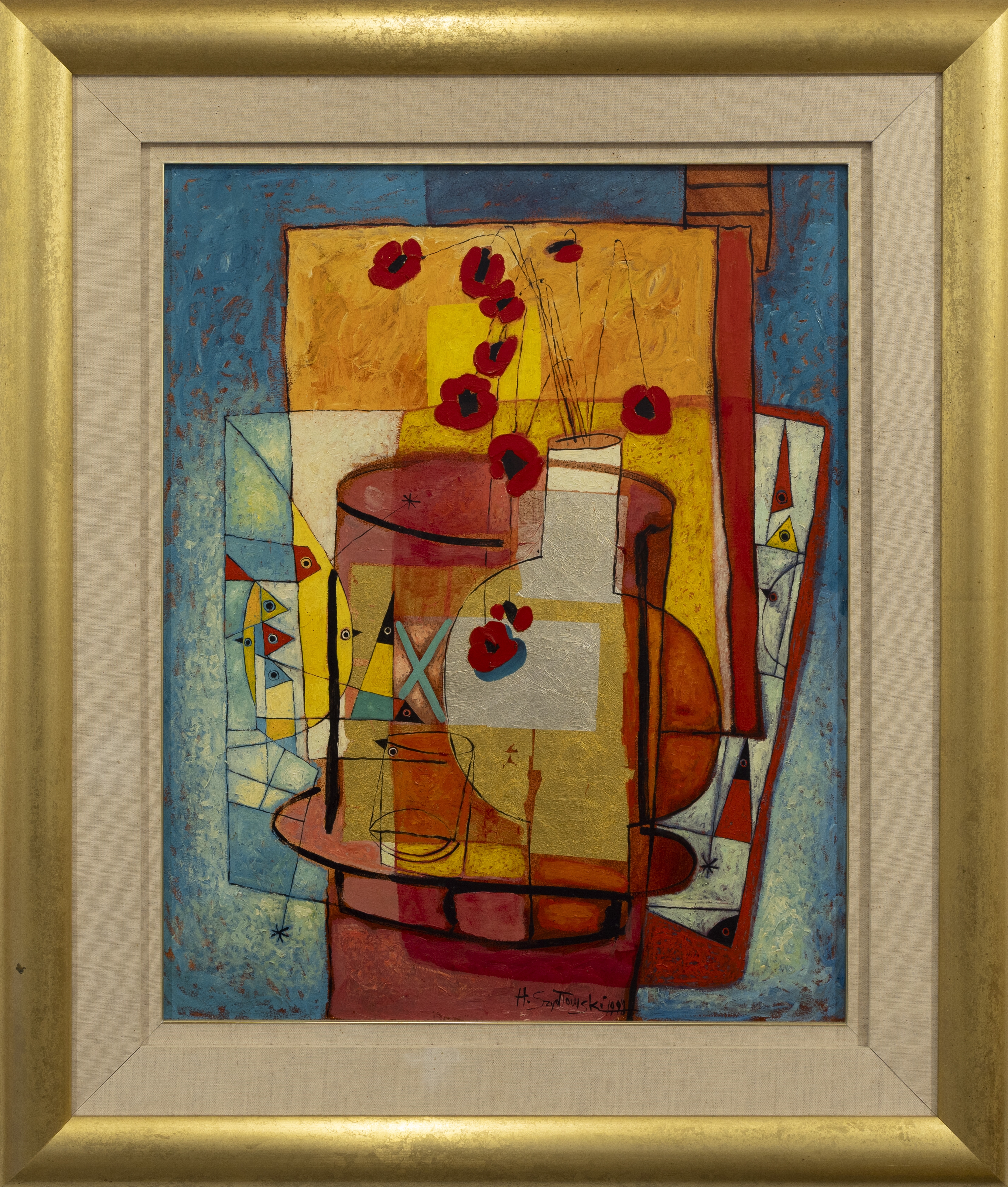 Henryk Szydlowski | - Poppies in the Pink Glass of Dreams | MutualArt