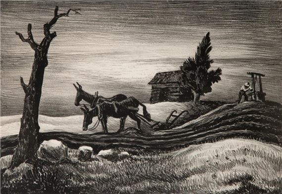 Thomas Hart Benton‏ | THOMAS HART BENTON (1889-1975) PENCIL SIGNED ...