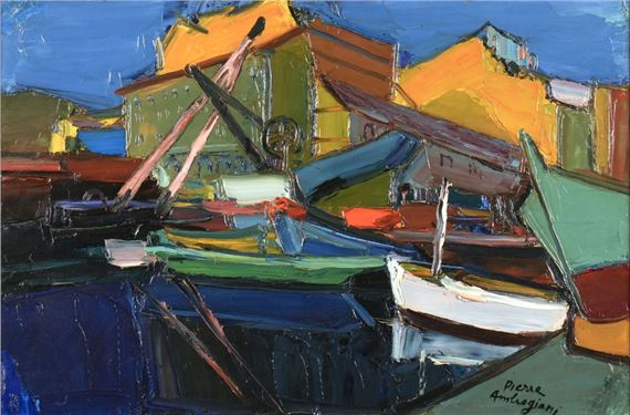 Pierre Ambrogiani | The harbor | MutualArt