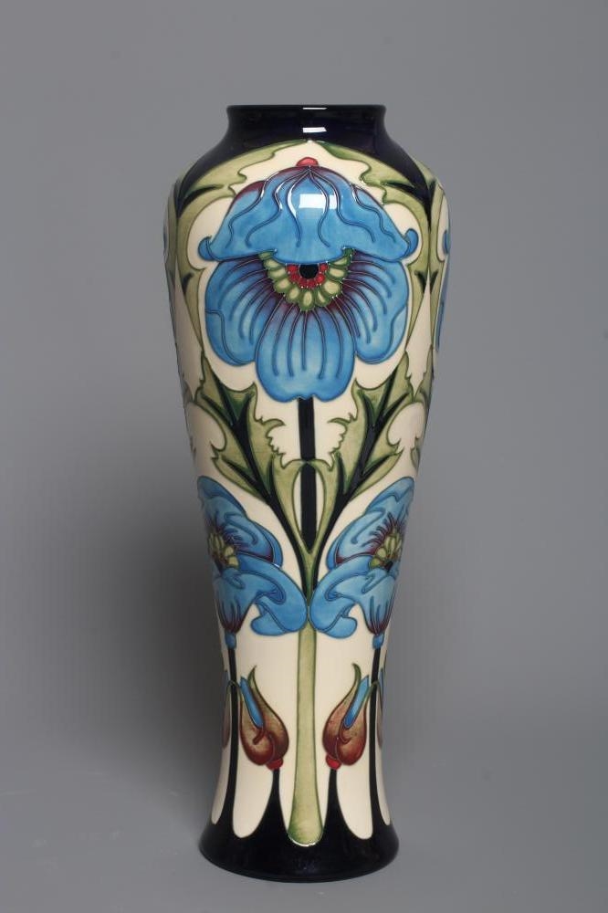 Rachel Bishop | A MOORCROFT POTTERY MECONOPSIS TALL VASE, 2012 ...