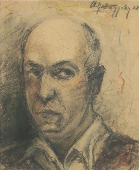 Avraham Naton | Self-portrait (1938) | MutualArt