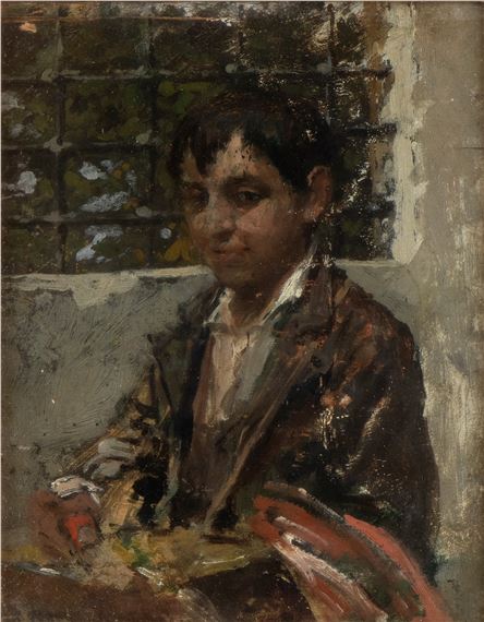 Vincenzo Volpe | Portrait of a young boy | MutualArt