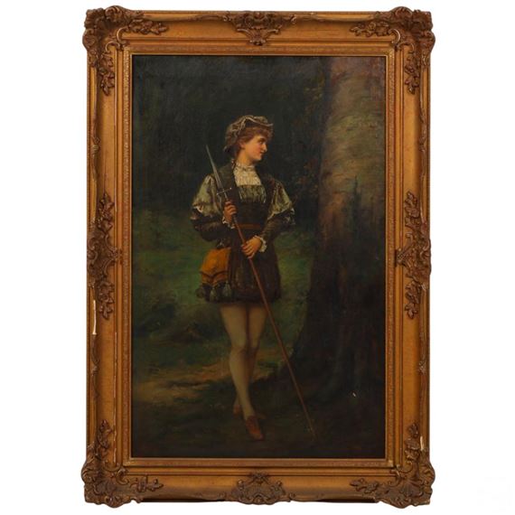 William Oliver Jr. | A Moment's Reflection (1880) | MutualArt