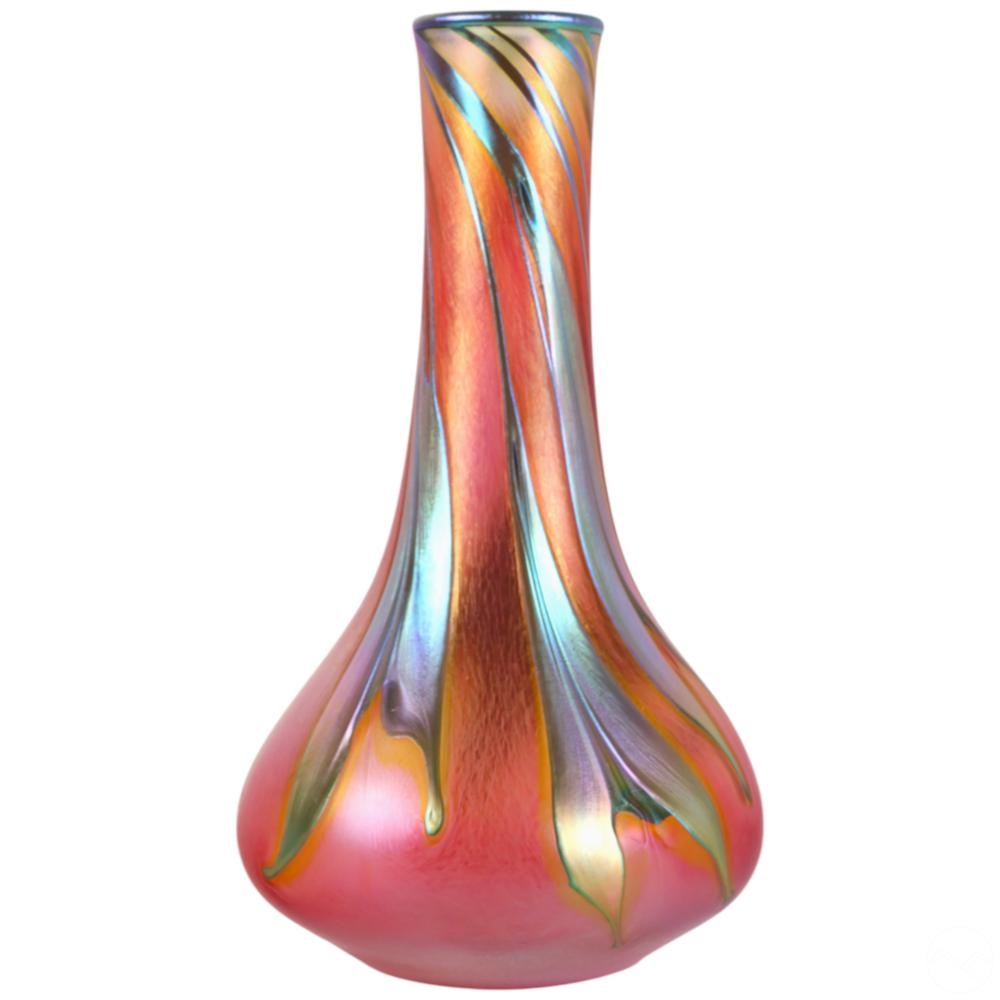 Charles Lotton | Art Glass Arrowleaf Vase (1991) | MutualArt