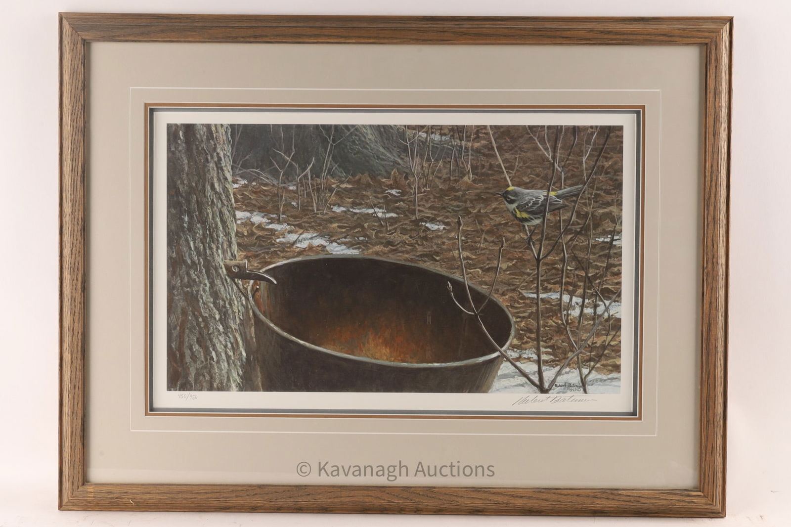 Robert McLellan Bateman | Robert Bateman Sap Bucket Myrtle Warbler ...