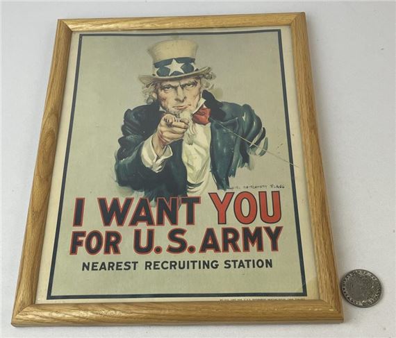 James Montgomery Flagg | Vintage 1968 Uncle Sam I Want You For U.S.A ...
