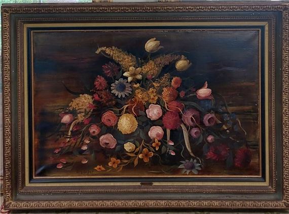Raymond Jean Bizet | Flower bouquet | MutualArt
