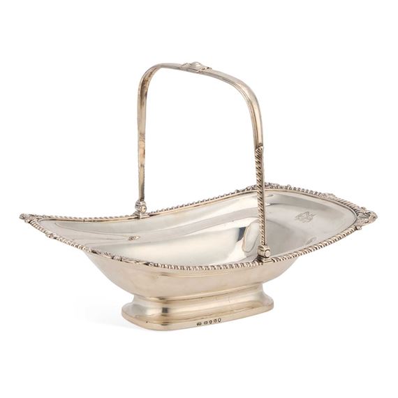 Thomas Robins | A GEORGE III SILVER CAKE BASKET (1808) | MutualArt
