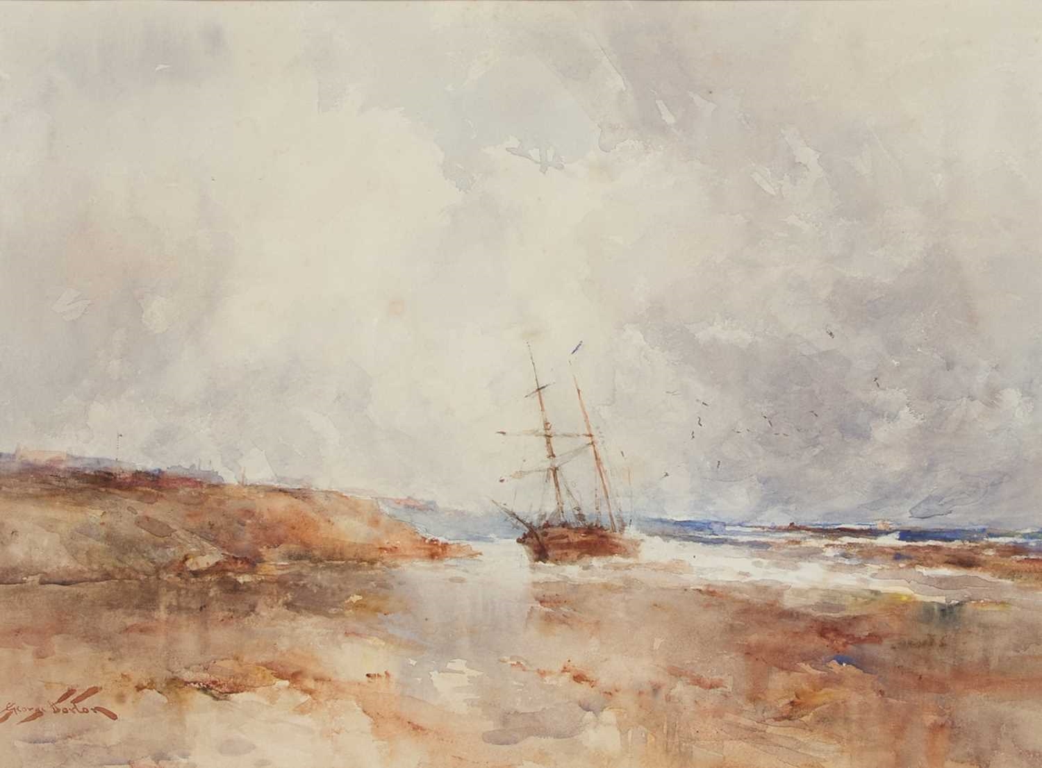 George Edward Horton | TALL SHIP ON THE COAST | MutualArt