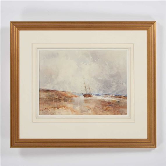 George Edward Horton | TALL SHIP ON THE COAST | MutualArt