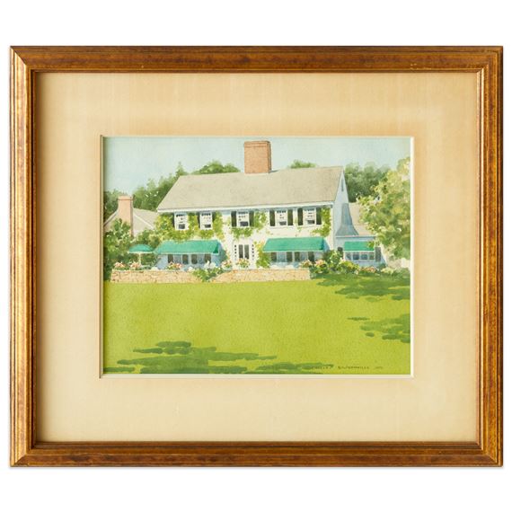 Charles Baskerville | Brooke Astor house portrait (1979) | MutualArt