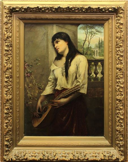 Alfred Stevens | A Girl Reading | MutualArt