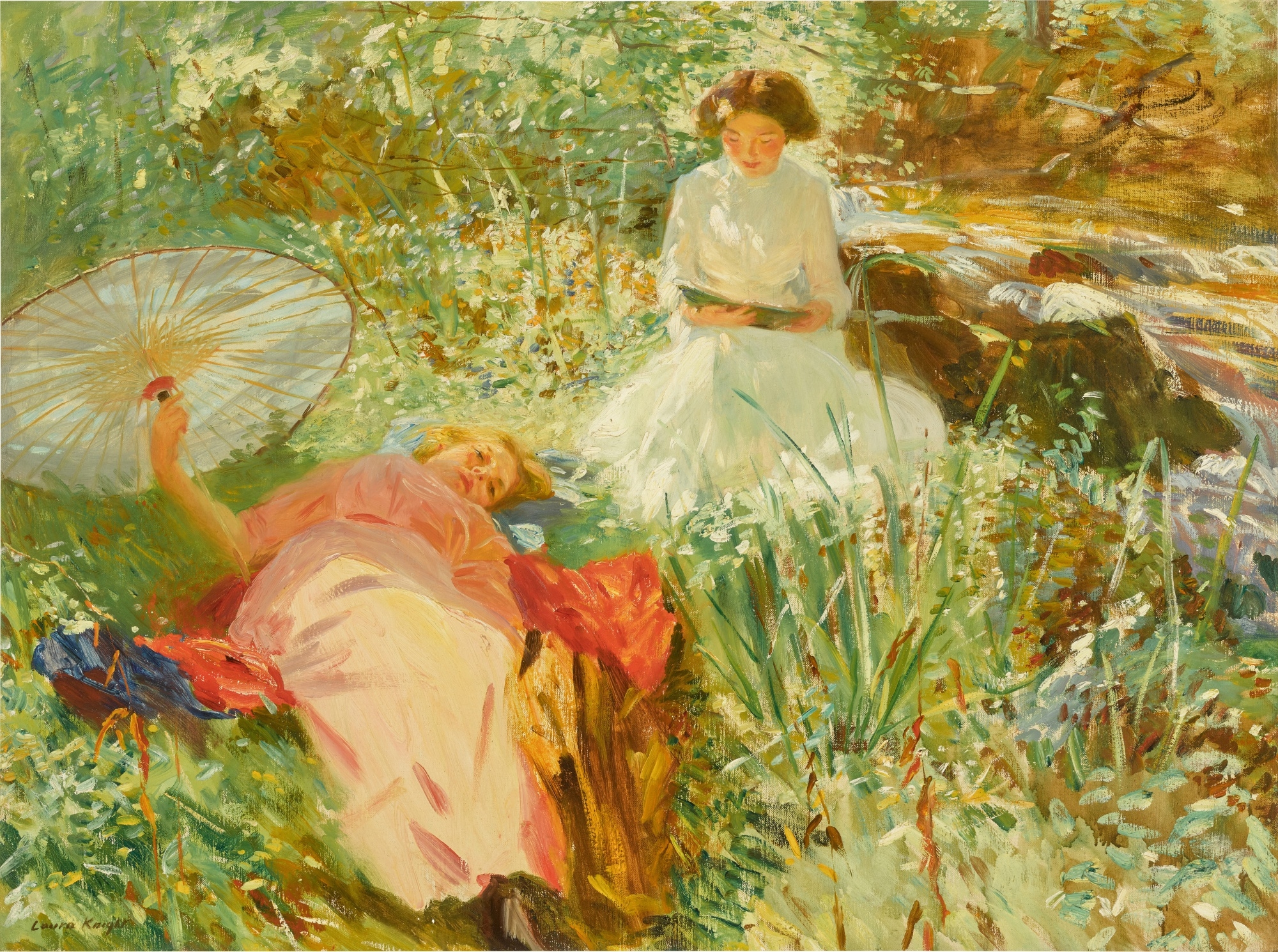 Dame Laura Knight | Beside the Stream | MutualArt