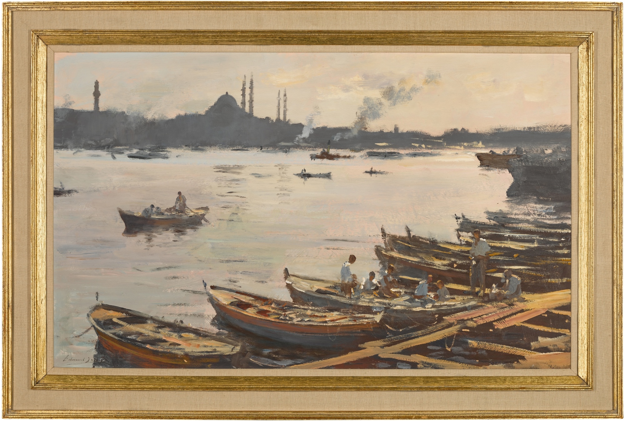 Edward Brian Seago | The Fish Quay, Istanbul | MutualArt