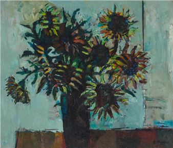 Robert Frame | Still life with flowers (Circa 1995) | MutualArt