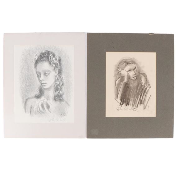 John Carroll | 2 female portraits | MutualArt