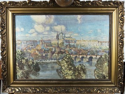 Ferdinand Engelmüller | Blick auf Prag | MutualArt