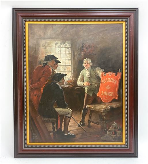 James Calvert Smith | Oil on canvas illustration. New York tavern ...