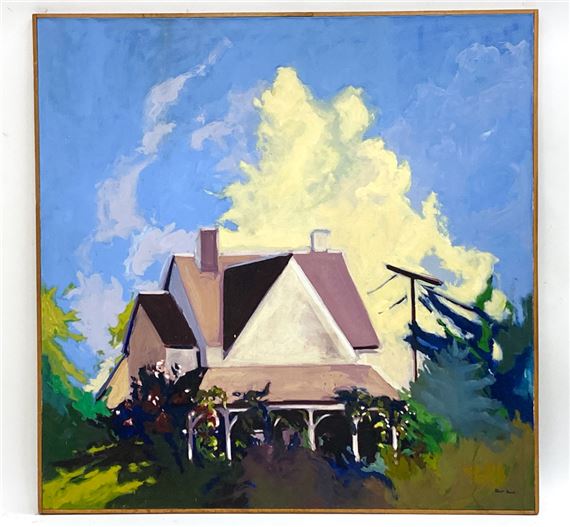 Robert Dash | Oversized brightly painted house in the country | MutualArt