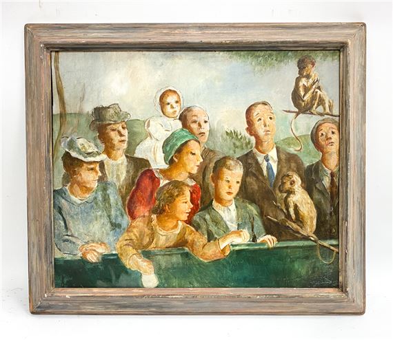 Coulton Waugh | ZOO SCENE O/C (Circa 1930s) | MutualArt