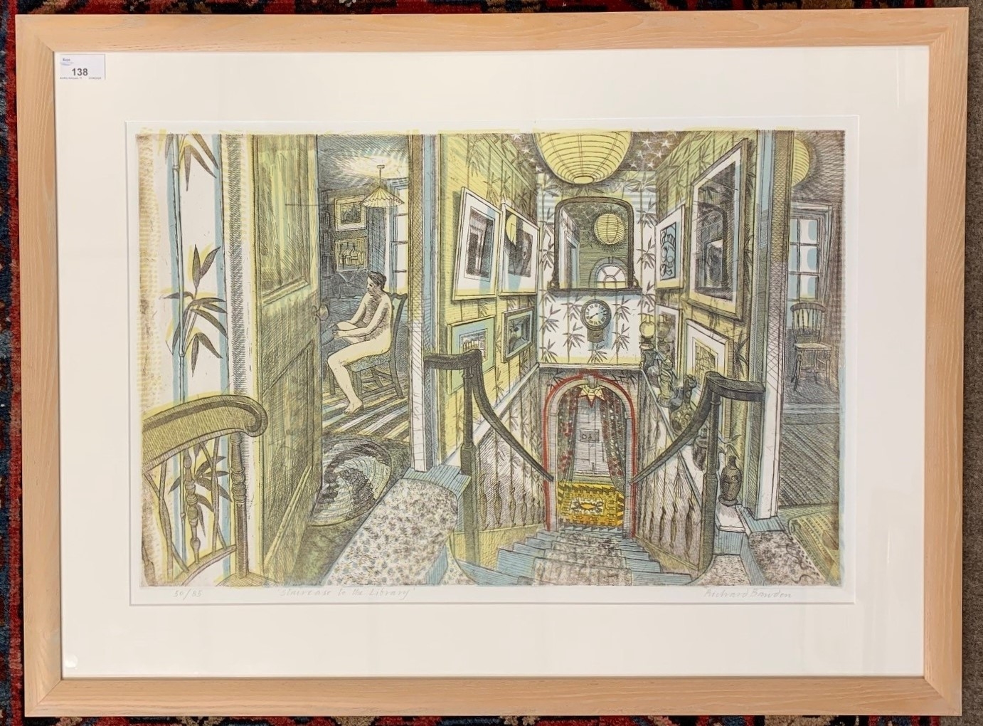 Richard Bawden | RICHARD BAWDEN RWS NEAC RE (B.1936); 'Staircase to the ...