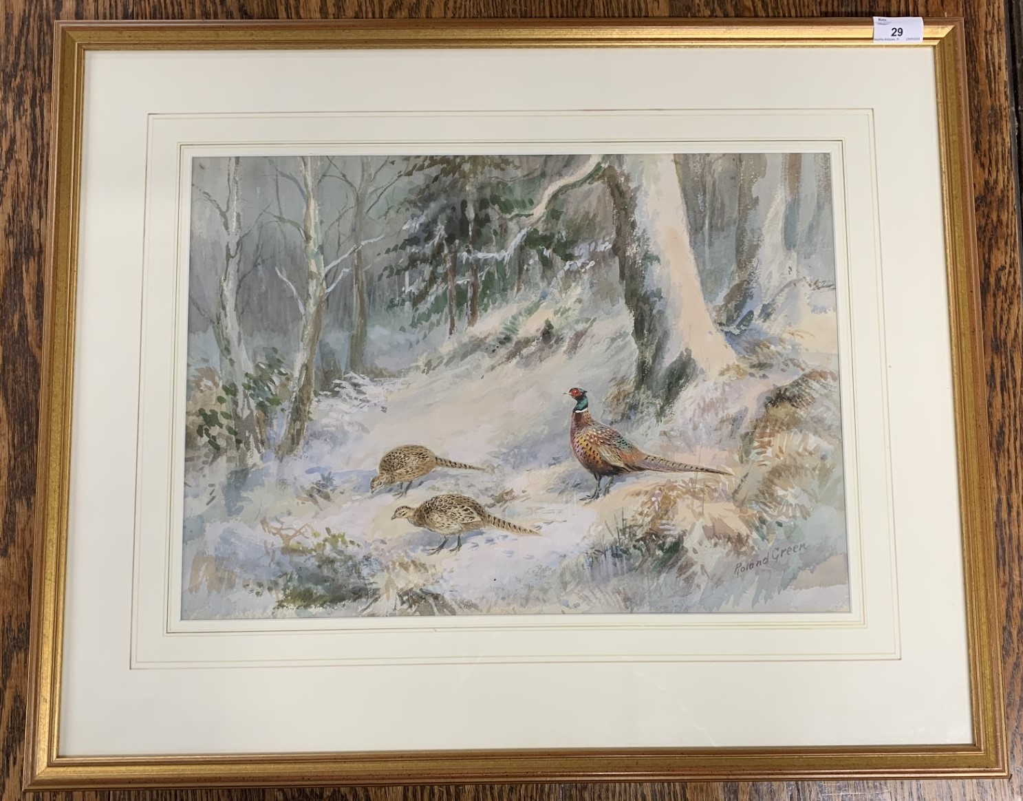 Roland Green | 'Pheasants in Woodland' | MutualArt