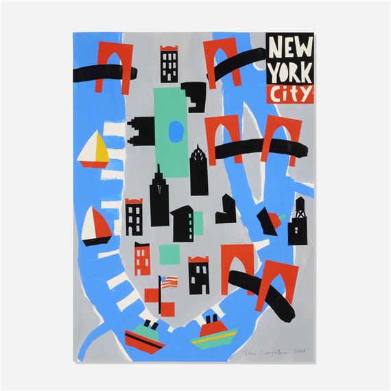 Tom Slaughter | Map of NYC (2006) | MutualArt