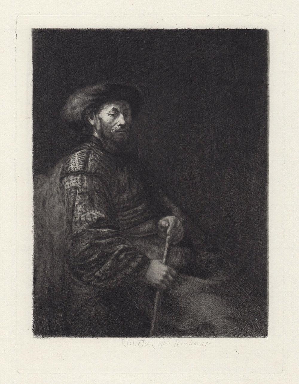 Rembrandt van Rijn | Portrait of a Jew Merchant (1888) | MutualArt