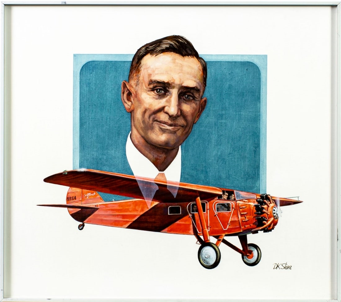 David K. Stone | Pioneers of Flight - Clyde Cessna (titled on verso ...