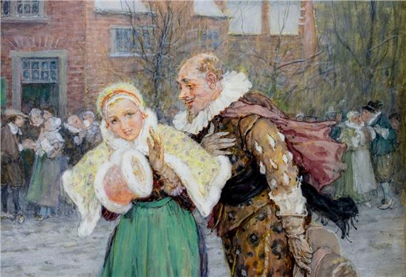 George Henry Boughton | Adulation | MutualArt