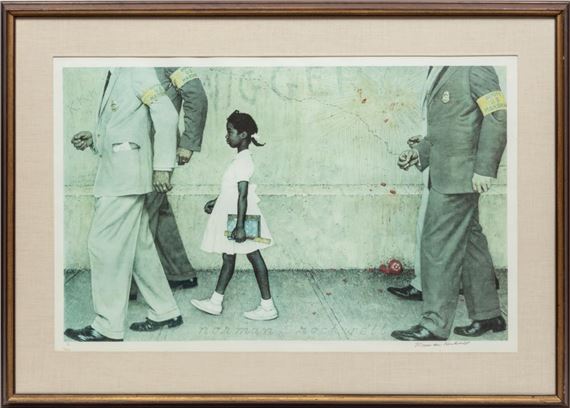 Norman Rockwell | The Problem We All Live With | MutualArt