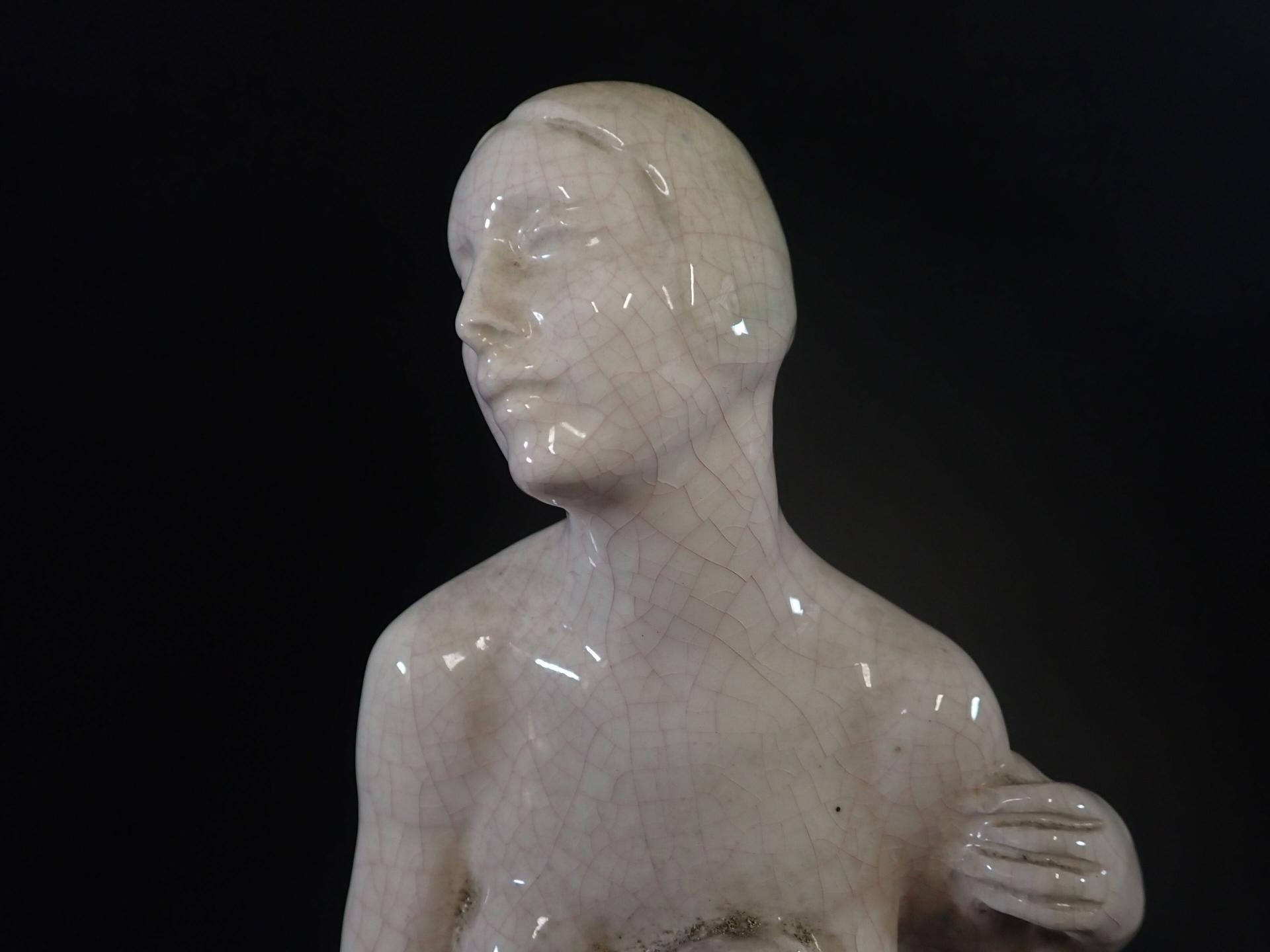 Fernand Guignier | Jeune femme nue au drapé à la sortie de bain | MutualArt