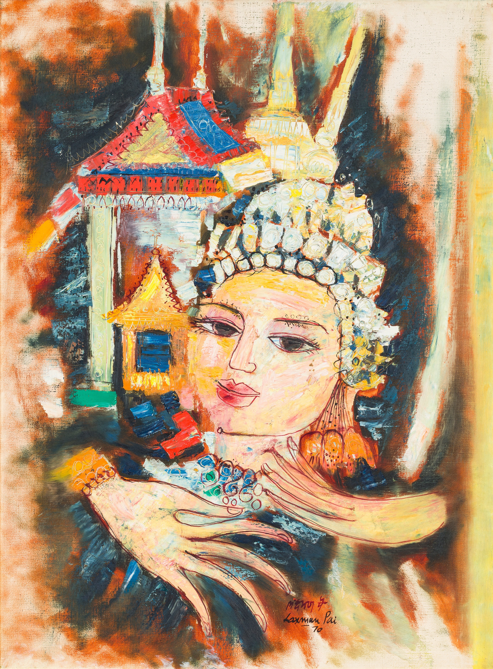 Laxman Pai | Dancing Crowns (1970) | MutualArt