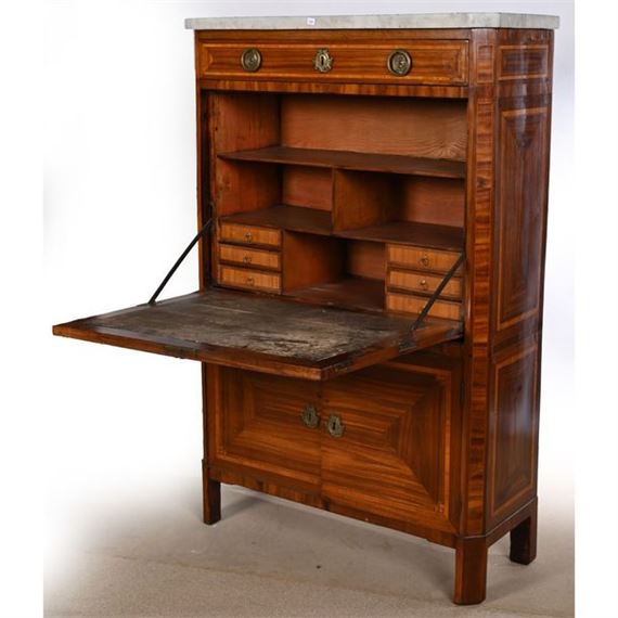 François Rémond | LOUIS XVI SECRETARY in rosewood and satinwood veneer ...