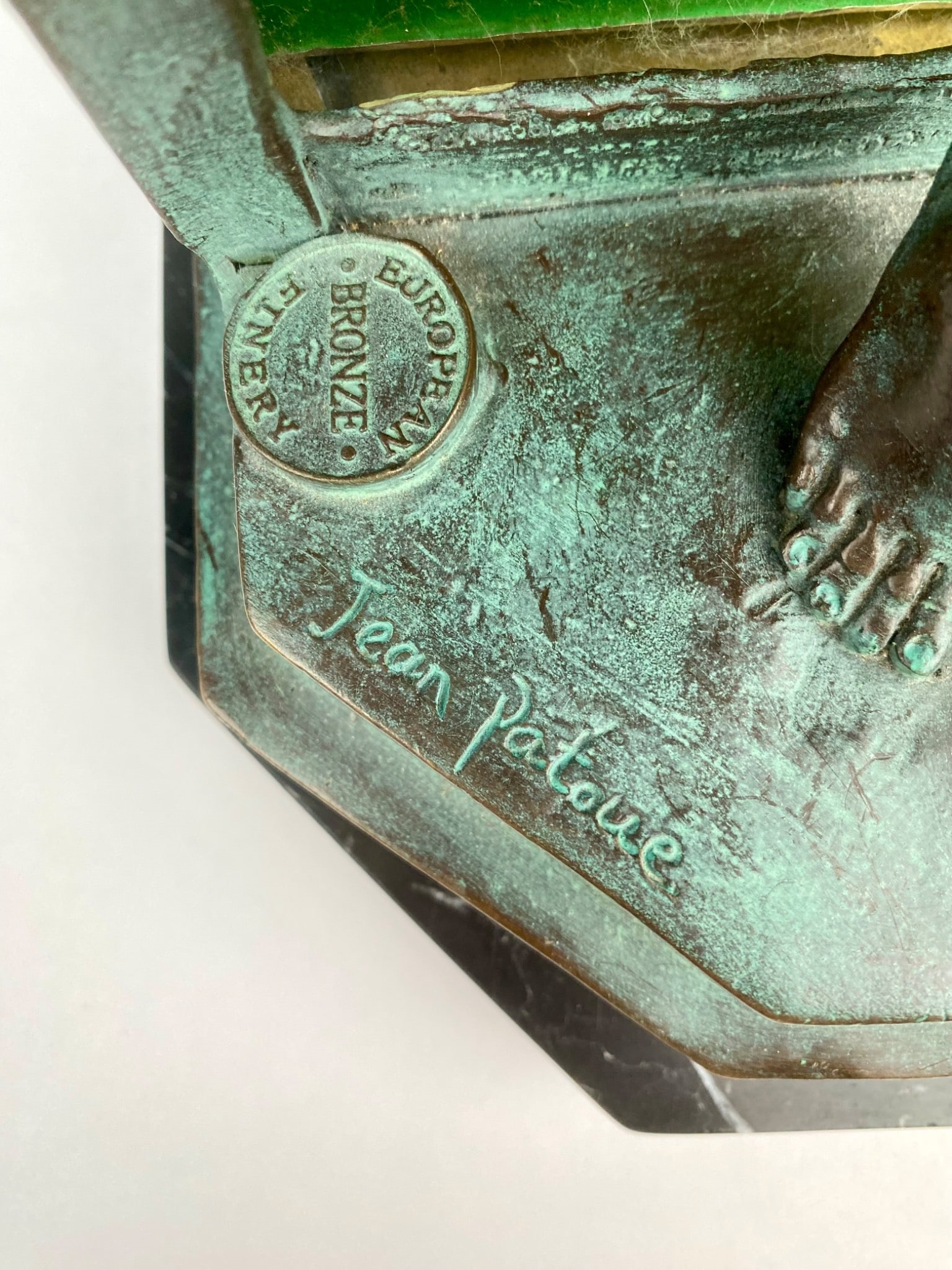 Jean Patoue | Art Deco Style Bronze Nude Figural Lamp Signed Jean ...