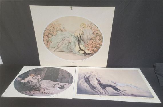 Louis Icart | 3 French Art Deco Louis Icart prints | MutualArt