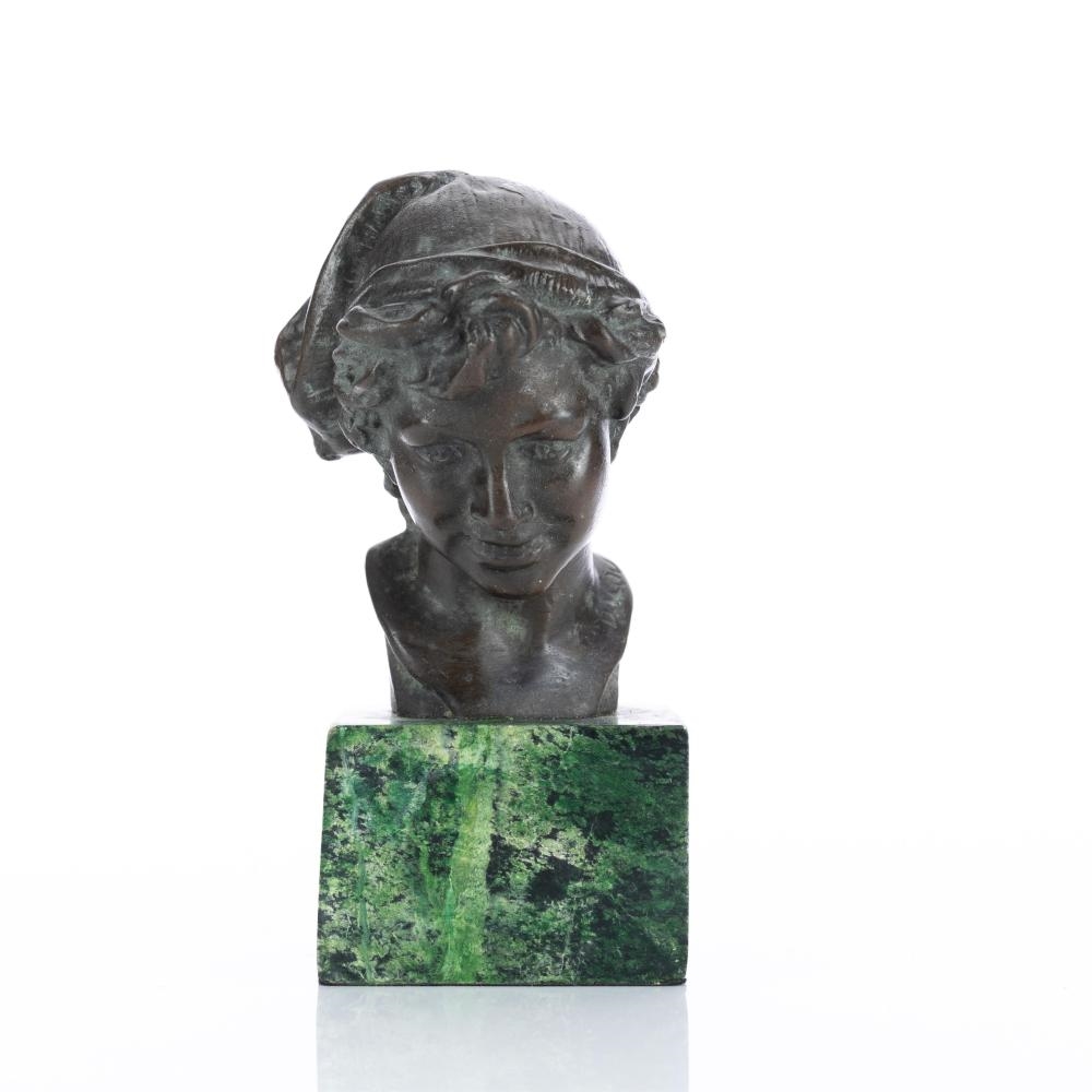 Aimé Jules Dalou | Portrait bust of a young man | MutualArt