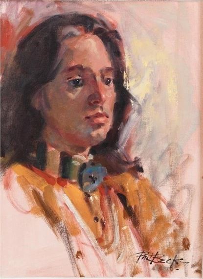 Phil Beck | PHIL BECK NATIVE AMERICAN PORTRAIT PAINTING (1250) | MutualArt
