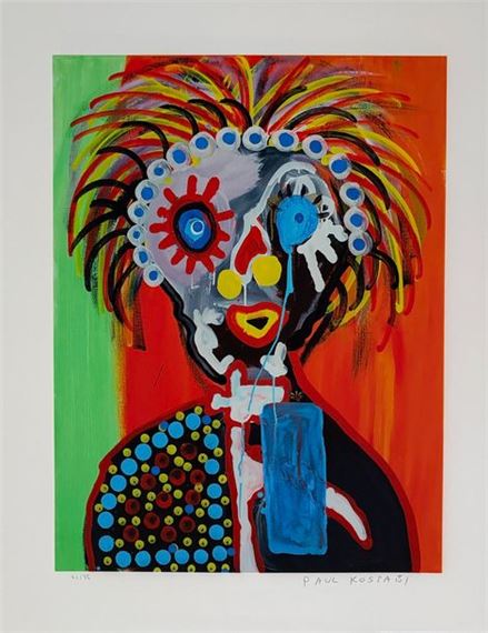 Paul Kostabi | Paul Kostabi Serigraph signed lower right | MutualArt