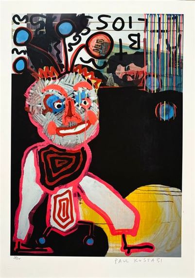 Paul Kostabi | Paul Kostabi Serigraph signed lower right | MutualArt