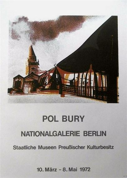 Pol Bury | BURY Pol original poster lithograph 1972 (1972) | MutualArt
