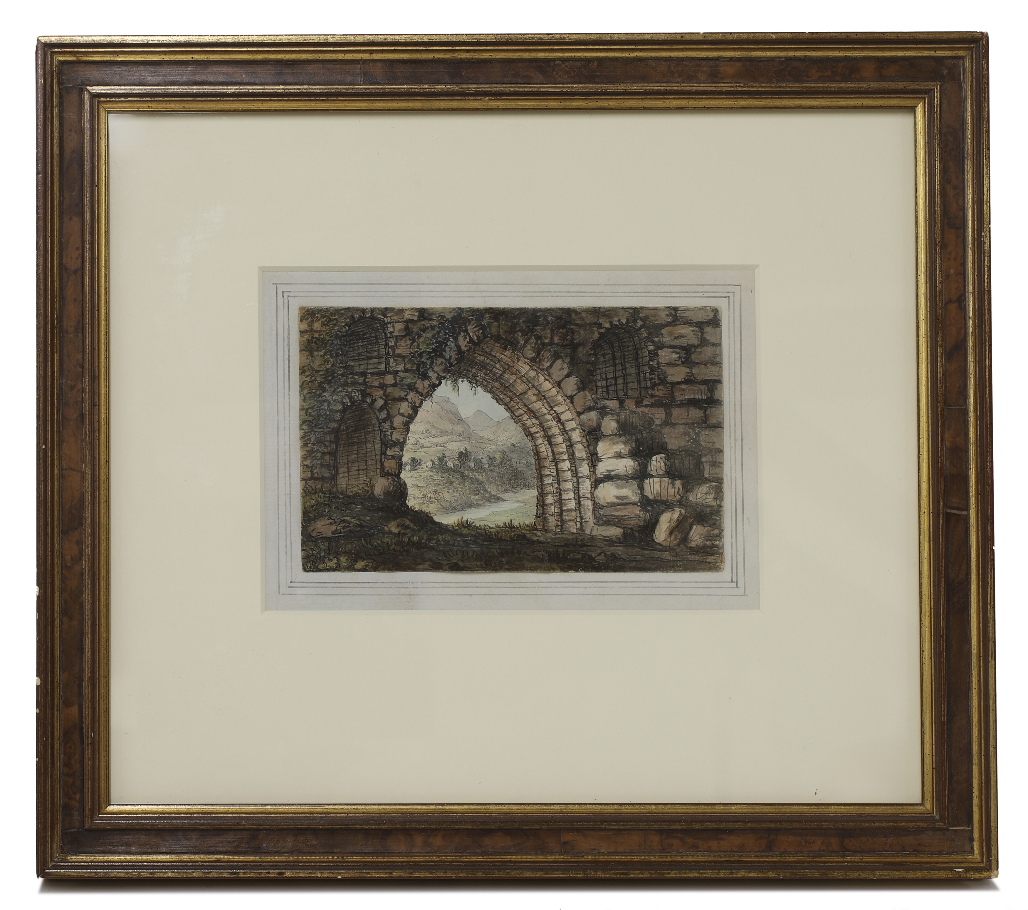 Paul Sandby | View through an arch at Caernarfon Castle | MutualArt