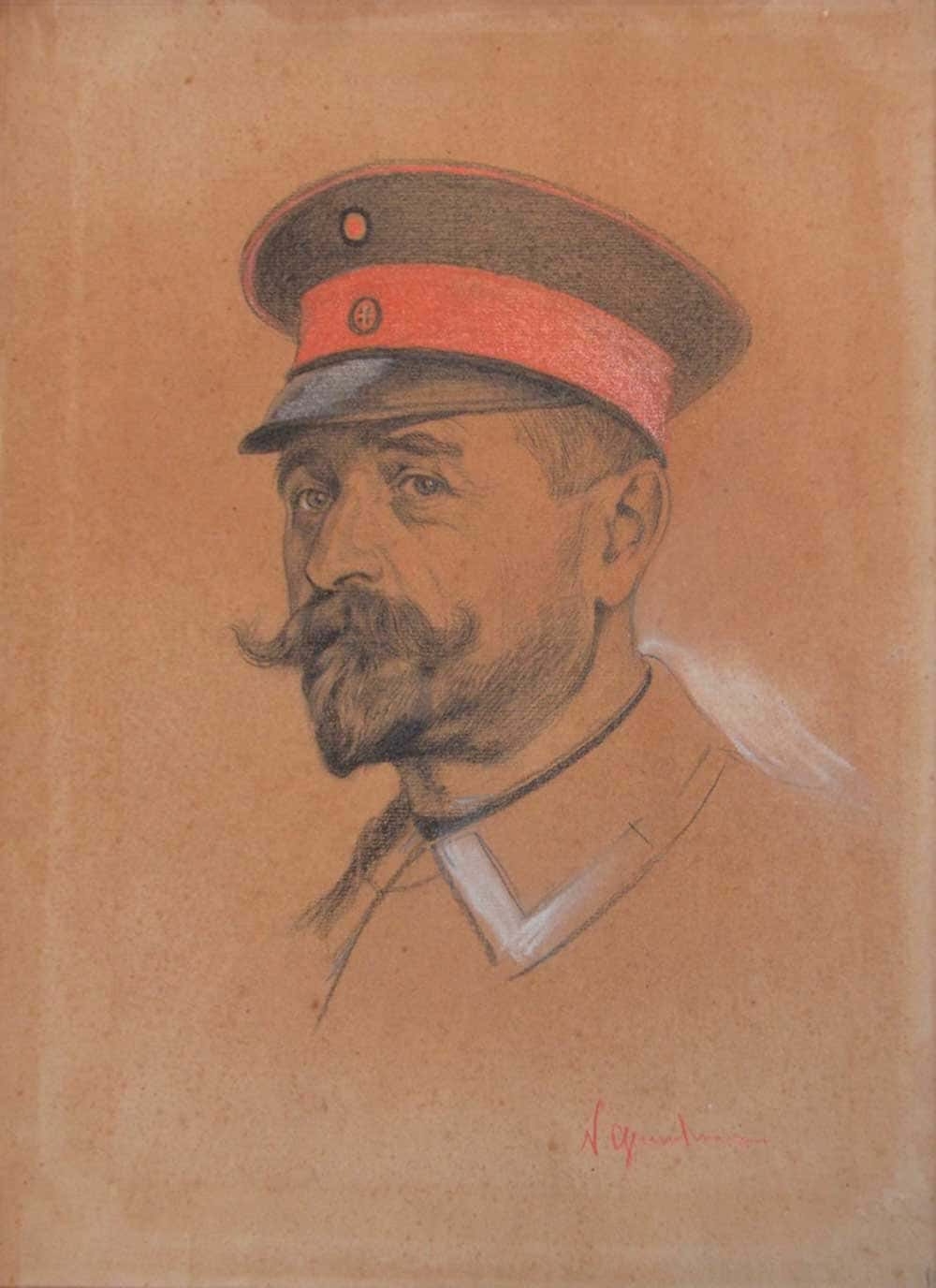 Nicholas de Grandmaison | Portrait of an officer (1914 - 1918) | MutualArt