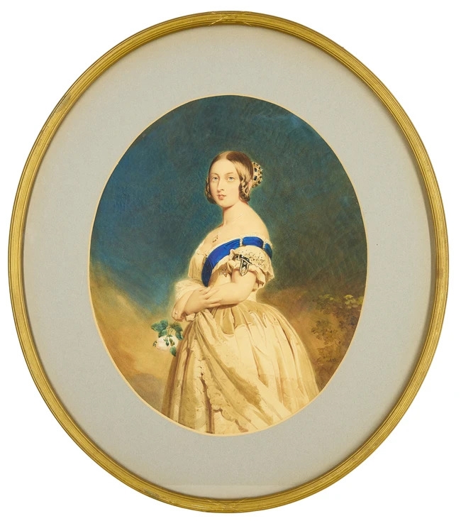 Franz Xaver Winterhalter | Portrait of Queen Victoria (1842) | MutualArt