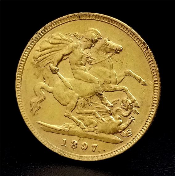 Queen Victoria | AN 1897 QUEEN VICTORIA OLD HEAD, HALF SOVEREIGN (Circa ...