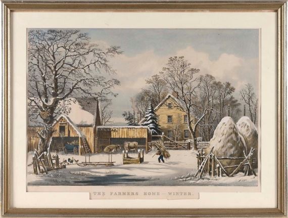 George Henry Durrie | THE FARMER'S HOME WINTER (19th Century) | MutualArt