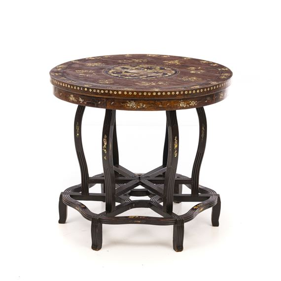 Minguo | Chinese hongmu and mother-of-pearl inlaid table, Minguo ...