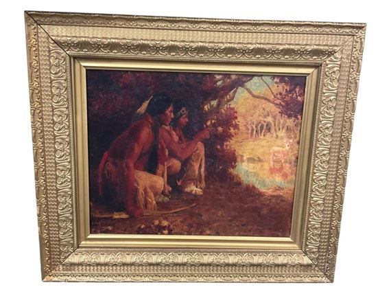 Eanger Irving Couse | Hunting for Deer | MutualArt