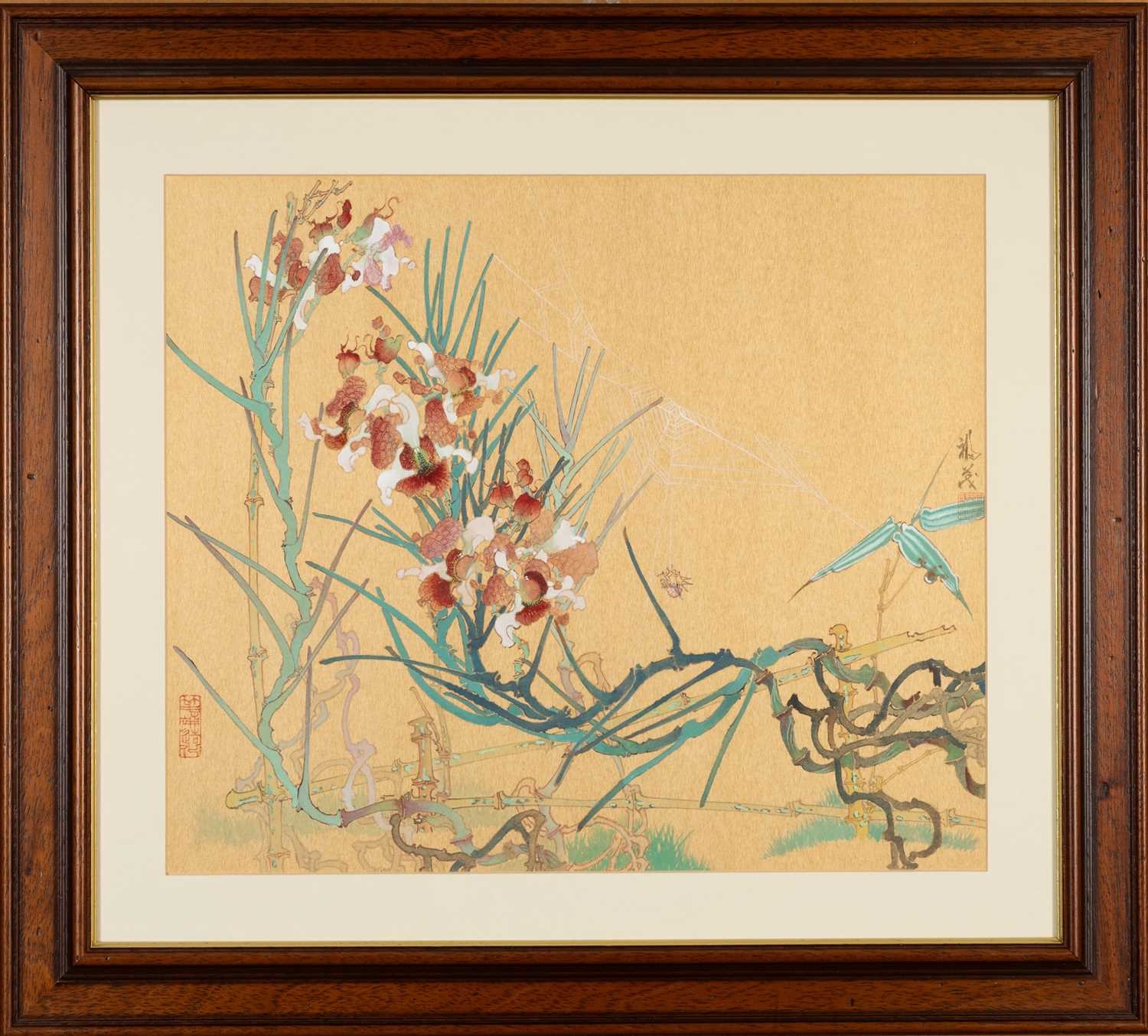 Lee Hock Moh | Orchids and spider | MutualArt