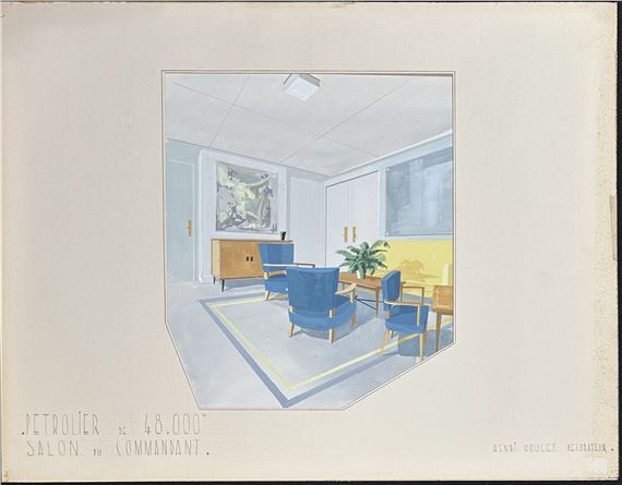 René Goulet | pour les Ateliers H GOULET décorateur Pétrolier de 48000 ...